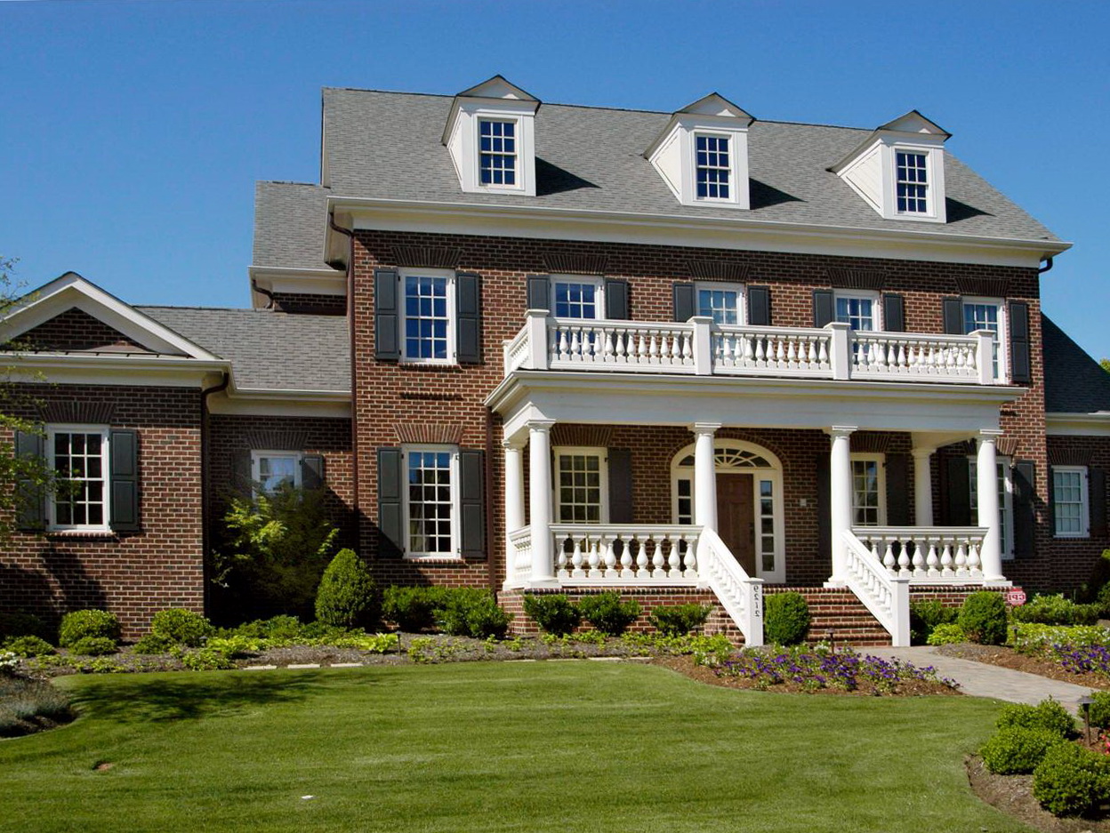 Brick Colonial Front Porch | Home Design Ideas