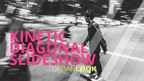 Download Kinetic Diagonal Slideshow - FREE Videohive - aedownload.com