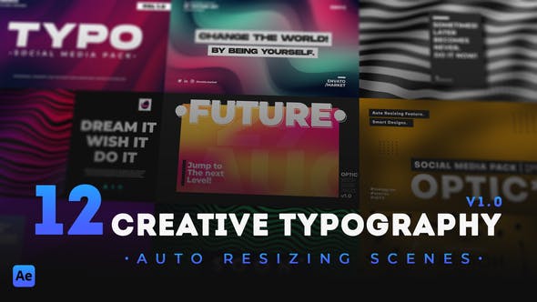 Download 12 Creative Typography Scenes - Videohive - aedownload.com