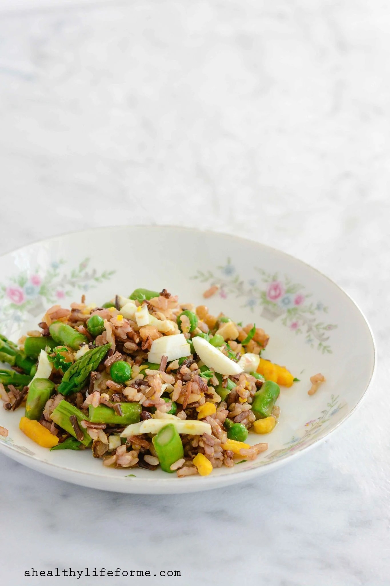 Spring Rice Salad » A Healthy Life For Me