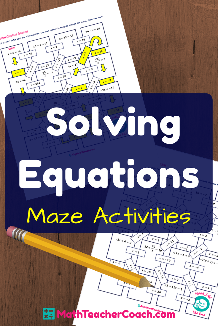 maze-solving-equations-pinterest-algebra-1-coach