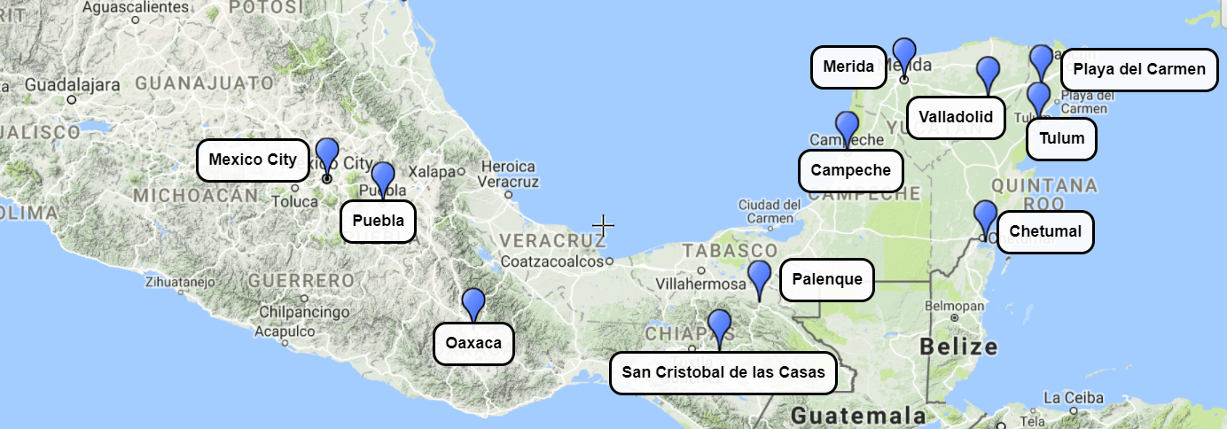 Mexico Five Week Itinerary: Mexico City to Chetumal | Alpha Adventures