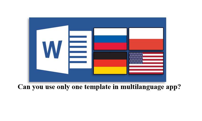 Multilanguage app - one WORD template - AlterPaths
