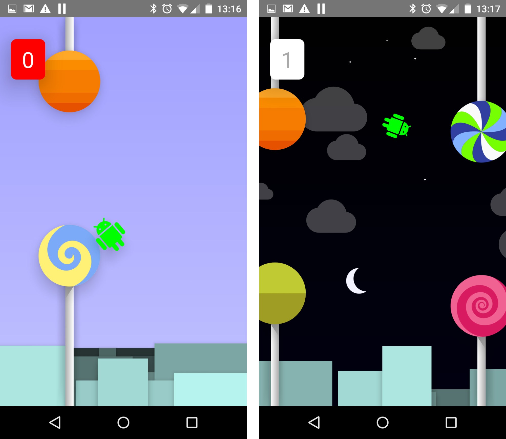 Android 5.0 Lollipop: Flappy-Bird-Klon als Easteregg in neuer Iteration ...