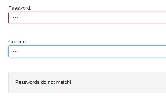 Angularjs Input Match Validation Angular Script