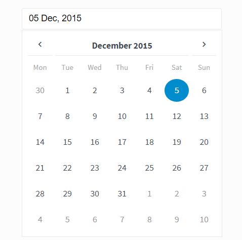 Elegant Customizable Date Picker In AngularJS | Angular Script