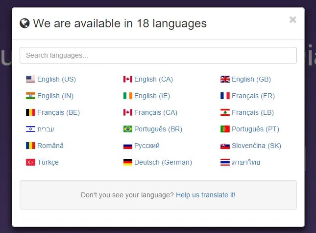 Locale Selector Dialog For Angular Bootstrap Angular Script