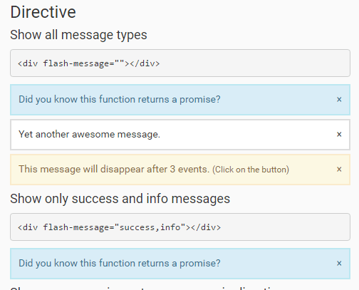 Angular Flash Message Directive | Angular Script