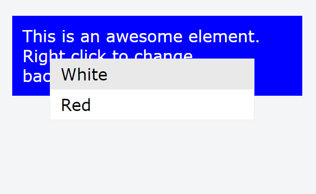 Simple Plain Context Menu For Angular | Angular Script