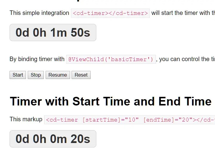 Simple Clean Countup And Countdown Timer For Angular Cd Timer Angular Script