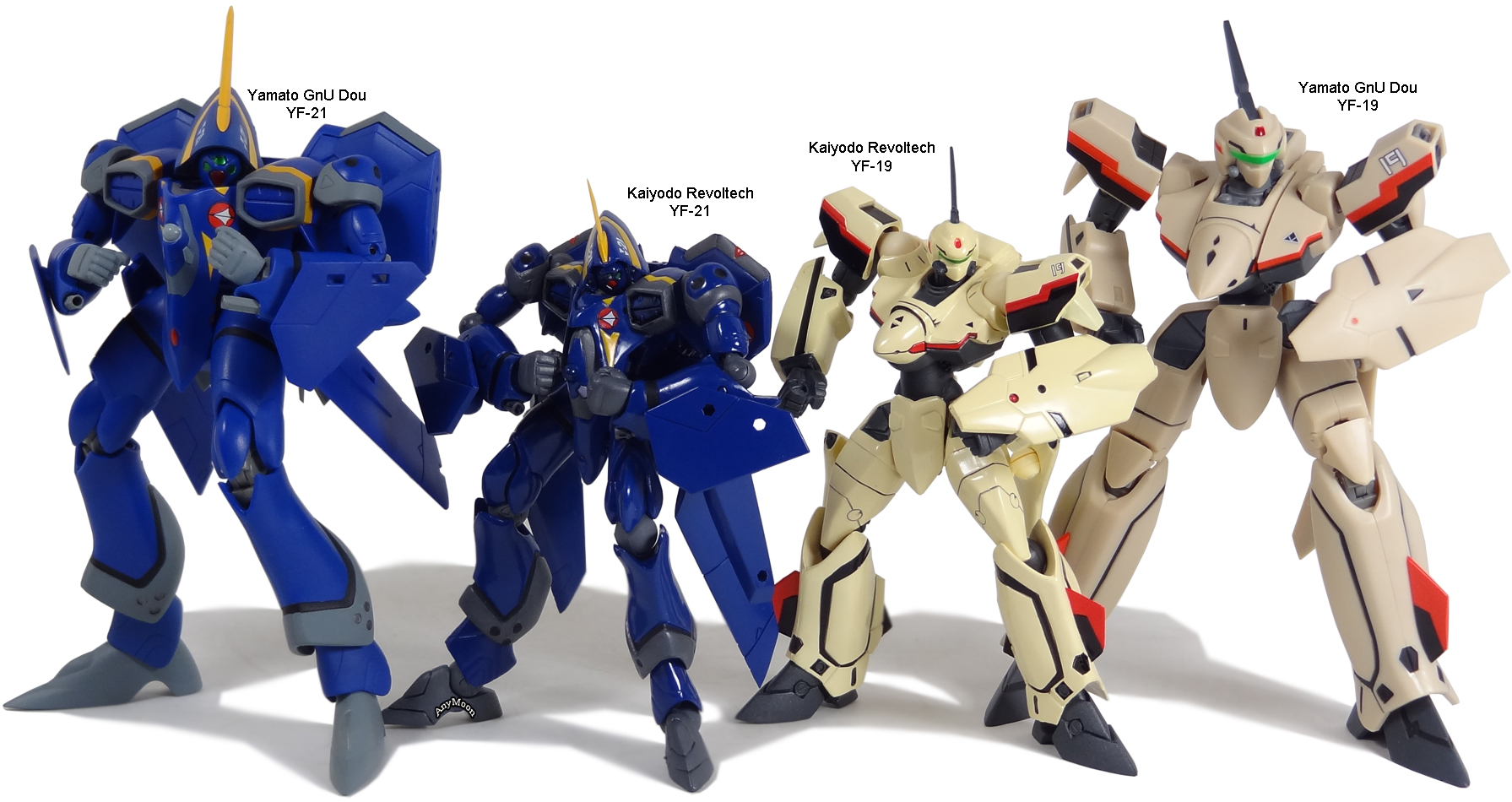 Kaiyodo Revoltech Macross Plus toys (YF-19 and YF-21) – Scorched Earth Toys