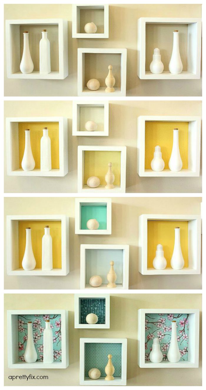 DIY Cubby Wall Display - A Pretty Fix