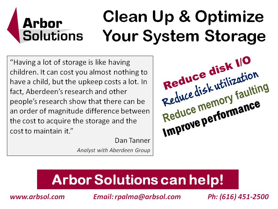 Clean Up & Optimize Your System Storage - Arbor Solutions