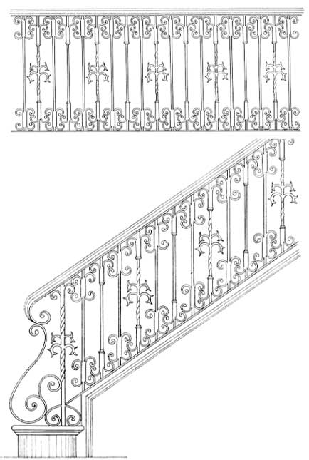 Stair Railing Design Drawings: Inspirations For You Balcony Or Bannister