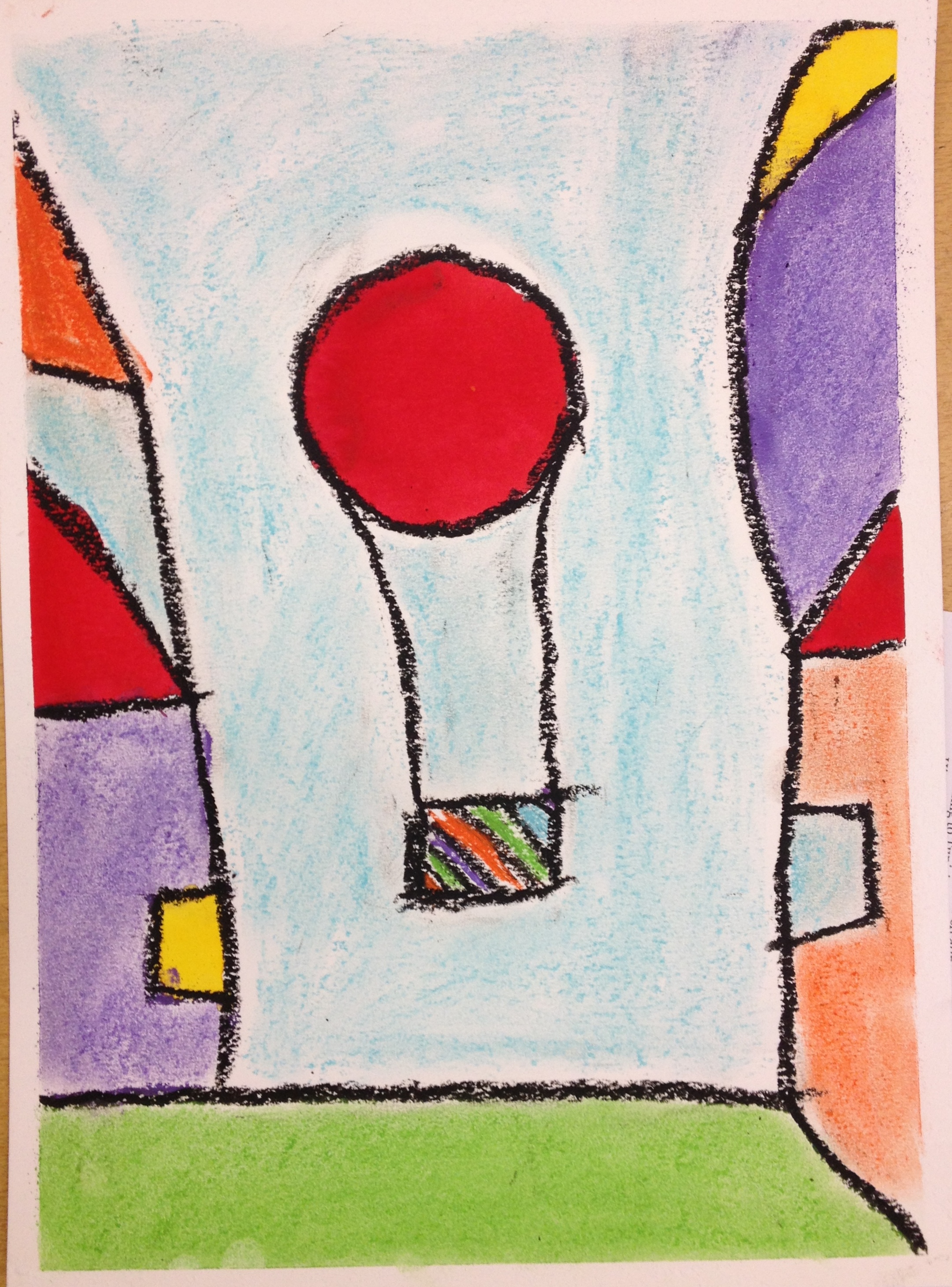Red Balloons Inspired by Paul Klee - Art In Action Toronto