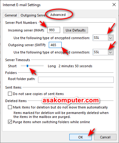 Cara Terbaru Setting Gmail di Ms.Office Outlook | ASAKOMPUTER