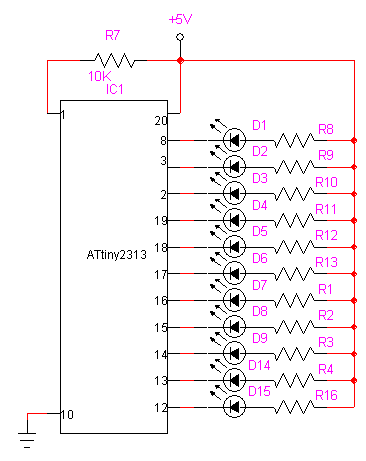 Running Led Circuit Diagram - Circuit Diagram