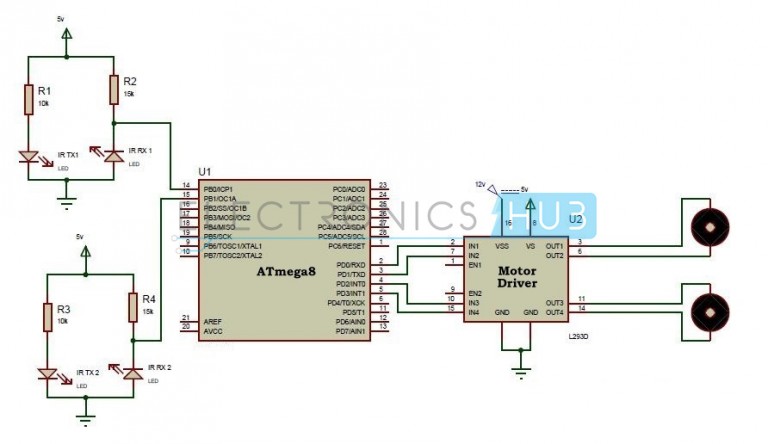 Circuit Diagram Of Atmega8 Microcontroller