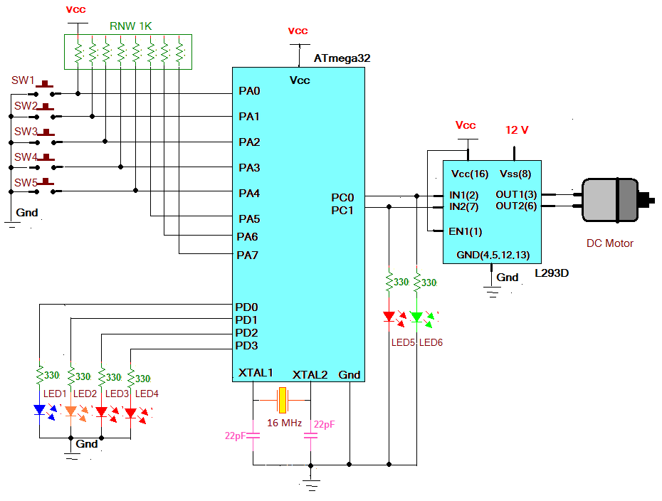Schematic Diagram Dc Motor Controller - Circuit Diagram