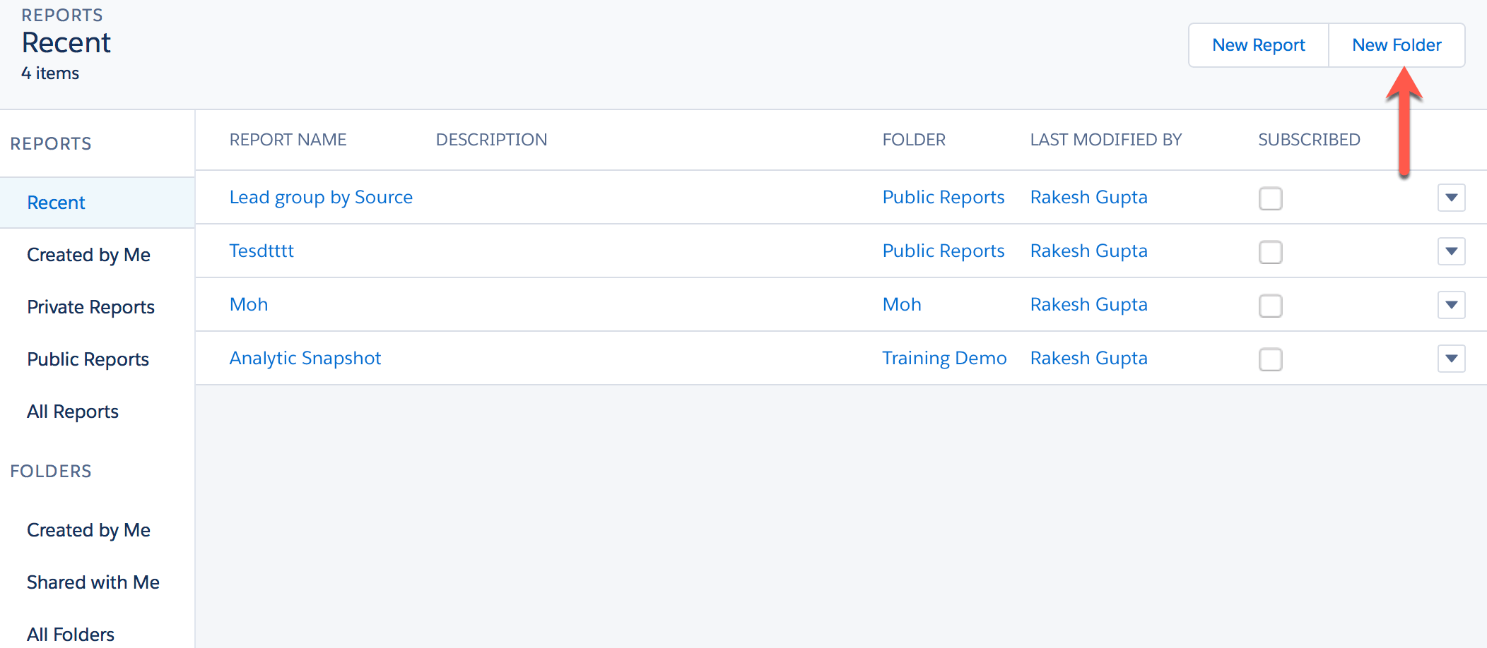 How To Create A Dashboard Folder In Salesforce Einstein Hub