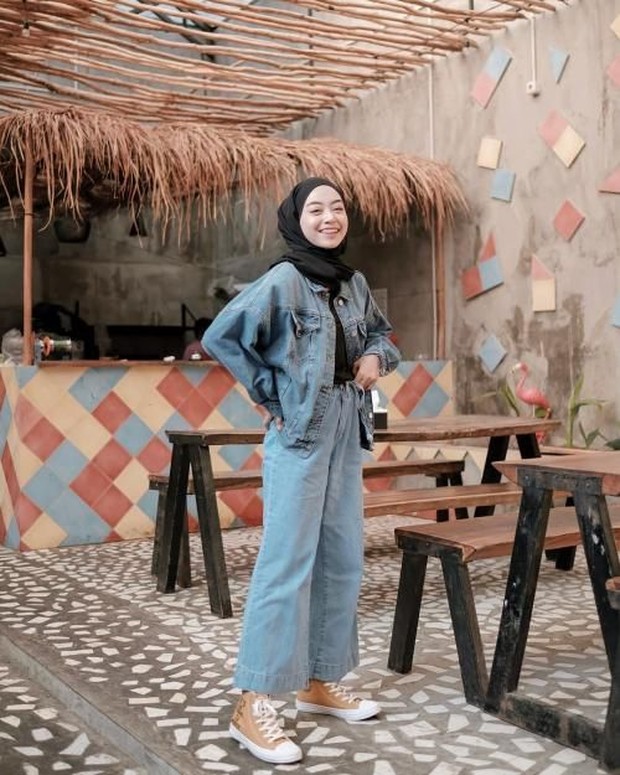 Ootd Jeans Cutbray Hijab
