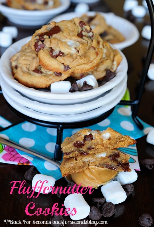 Soft and Chewy Fluffernutter Cookies - Back for Seconds
