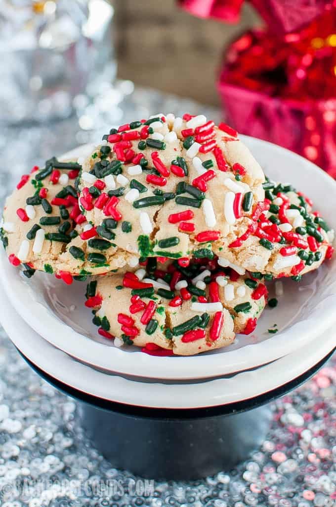 Christmas Sprinkle Cookies - Back for Seconds