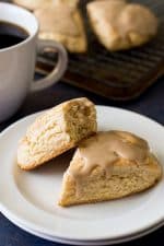 Small-batch Maple Scones (Maple Butter Scones) - Baking Mischief