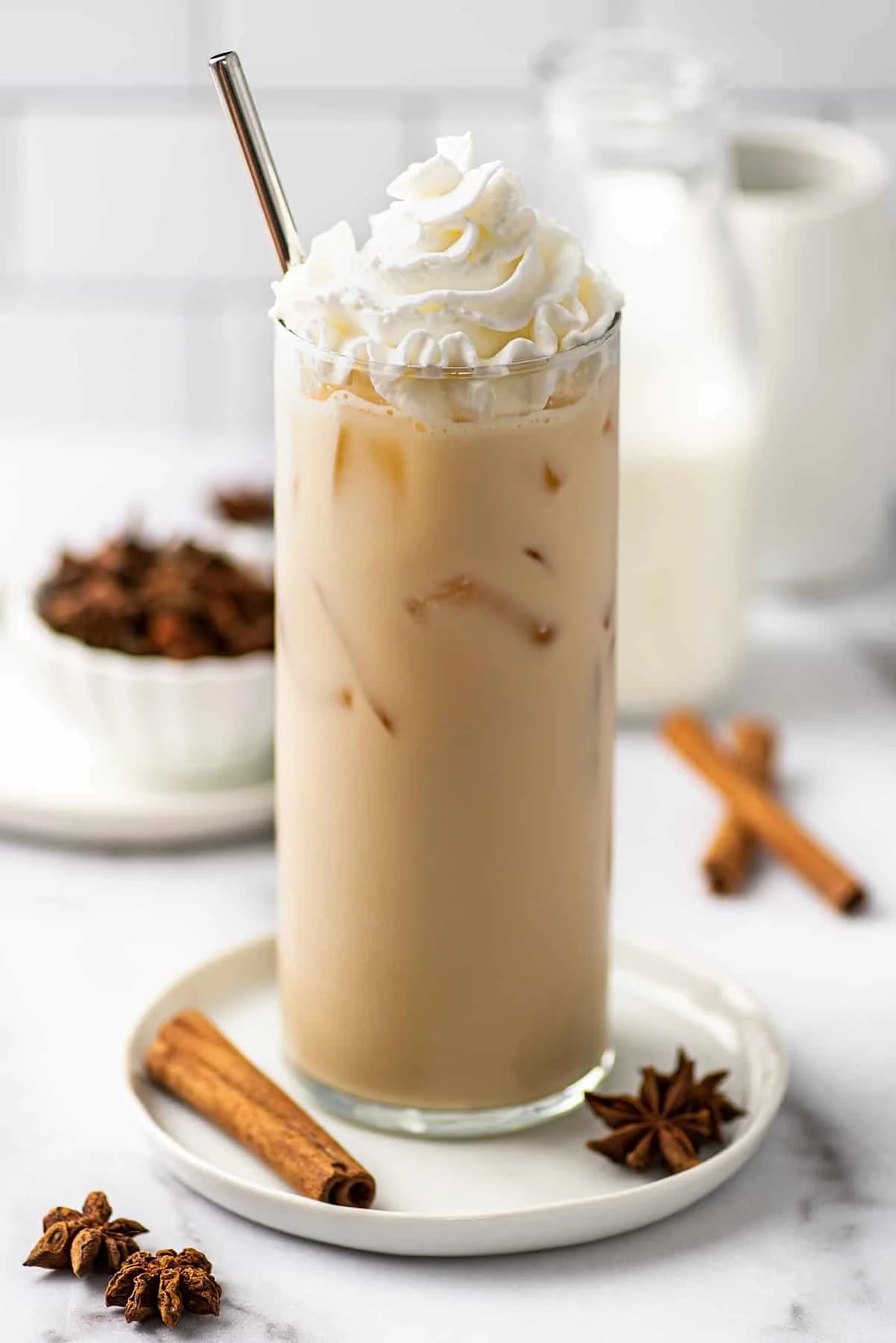 Iced Chai Tea Latte - Baking Mischief
