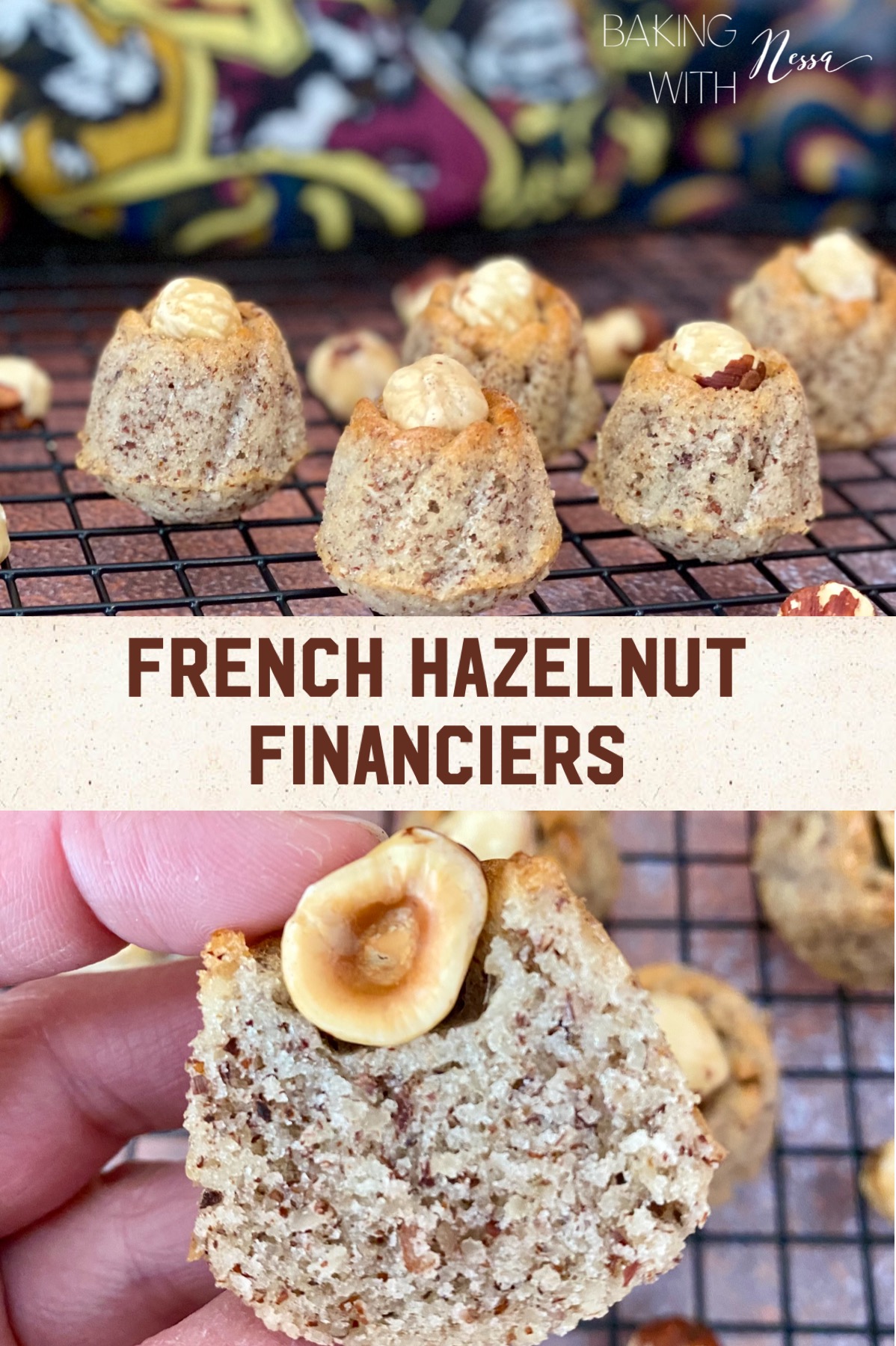 French Hazelnut Financiers - Baking with Nessa
