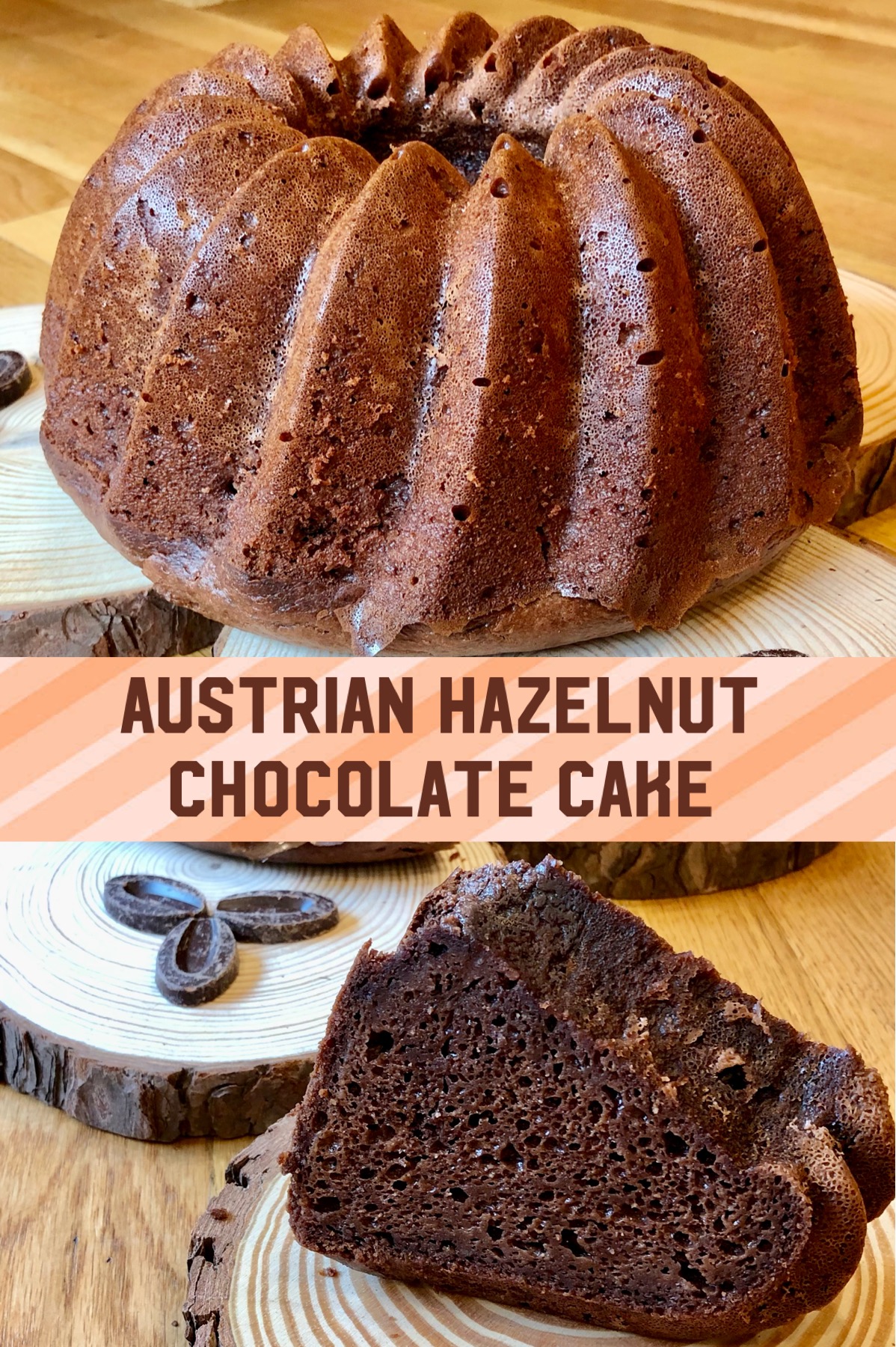 Austrian Hazelnut Chocolate Cake - Baking with Nessa