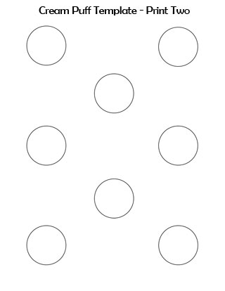 Pate a Choux Templates for Cream Puffs and Eclairs