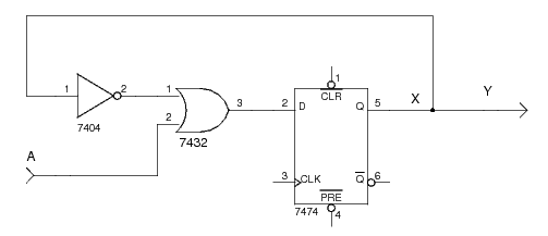 State Diagram To Logic Circuit - Circuit Diagram