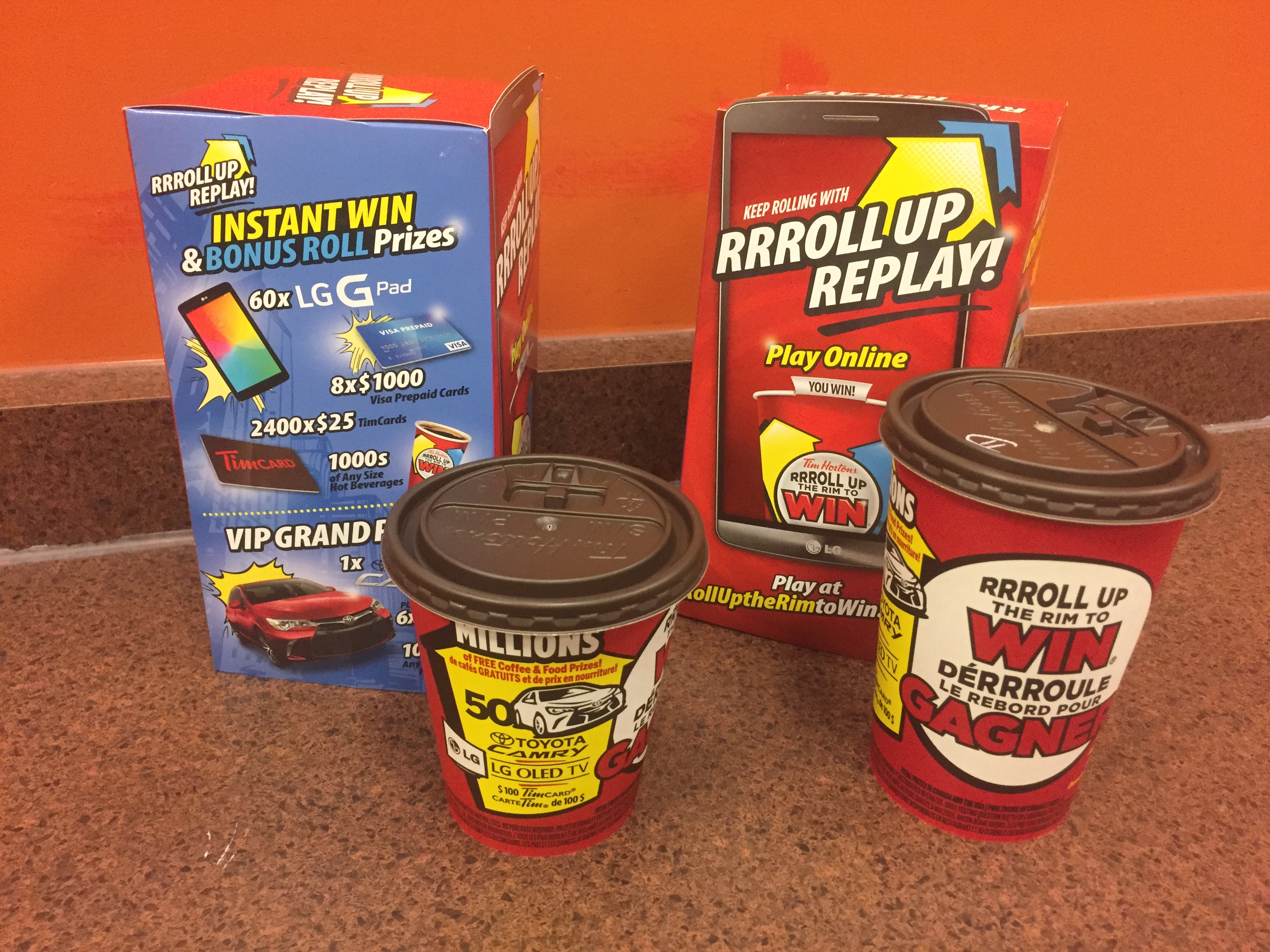 Tim Hortons Roll up | レストラン | Banff Squirrel`s Nest Bed & Breakfast
