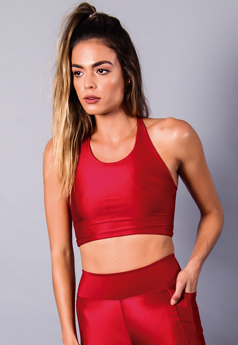 Equilibrium Red Bra Top - Be Fit Apparel