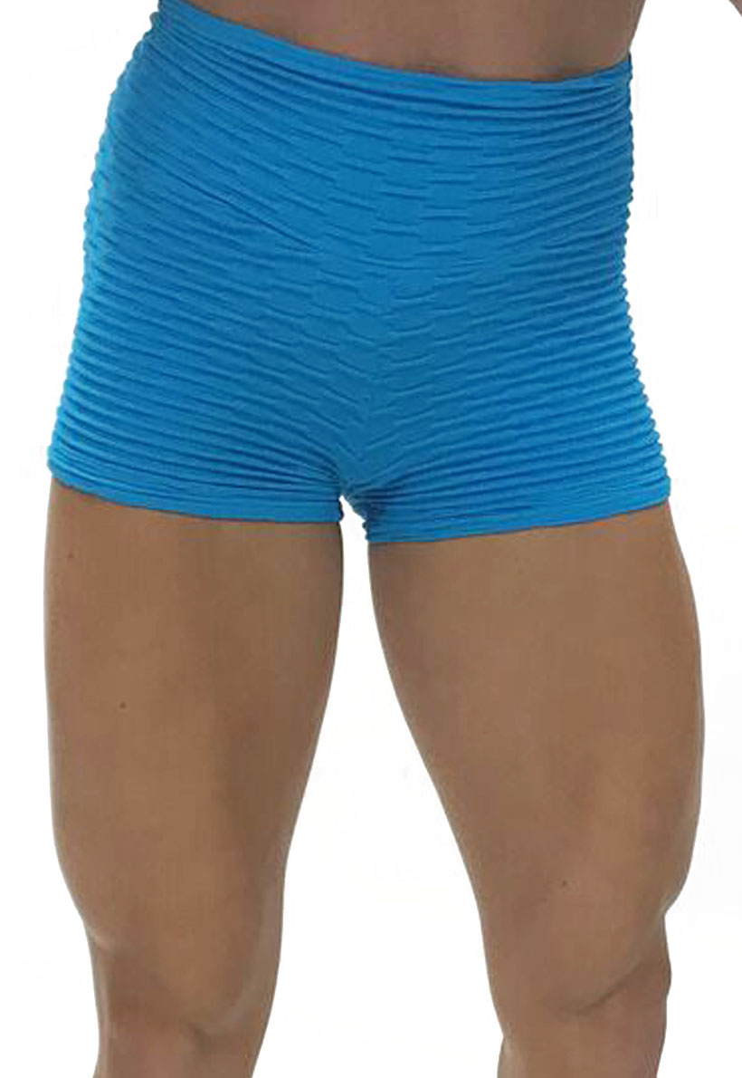 Be Fit Light Blue Bubble Shorts - Be Fit Apparel