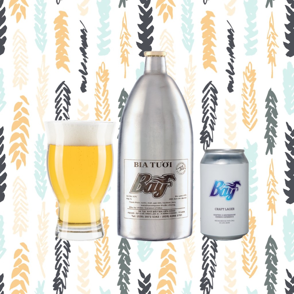 BIA TƯƠI BAY LAGER X - NHÀ MÁY BIA VIỄN ĐÔNG