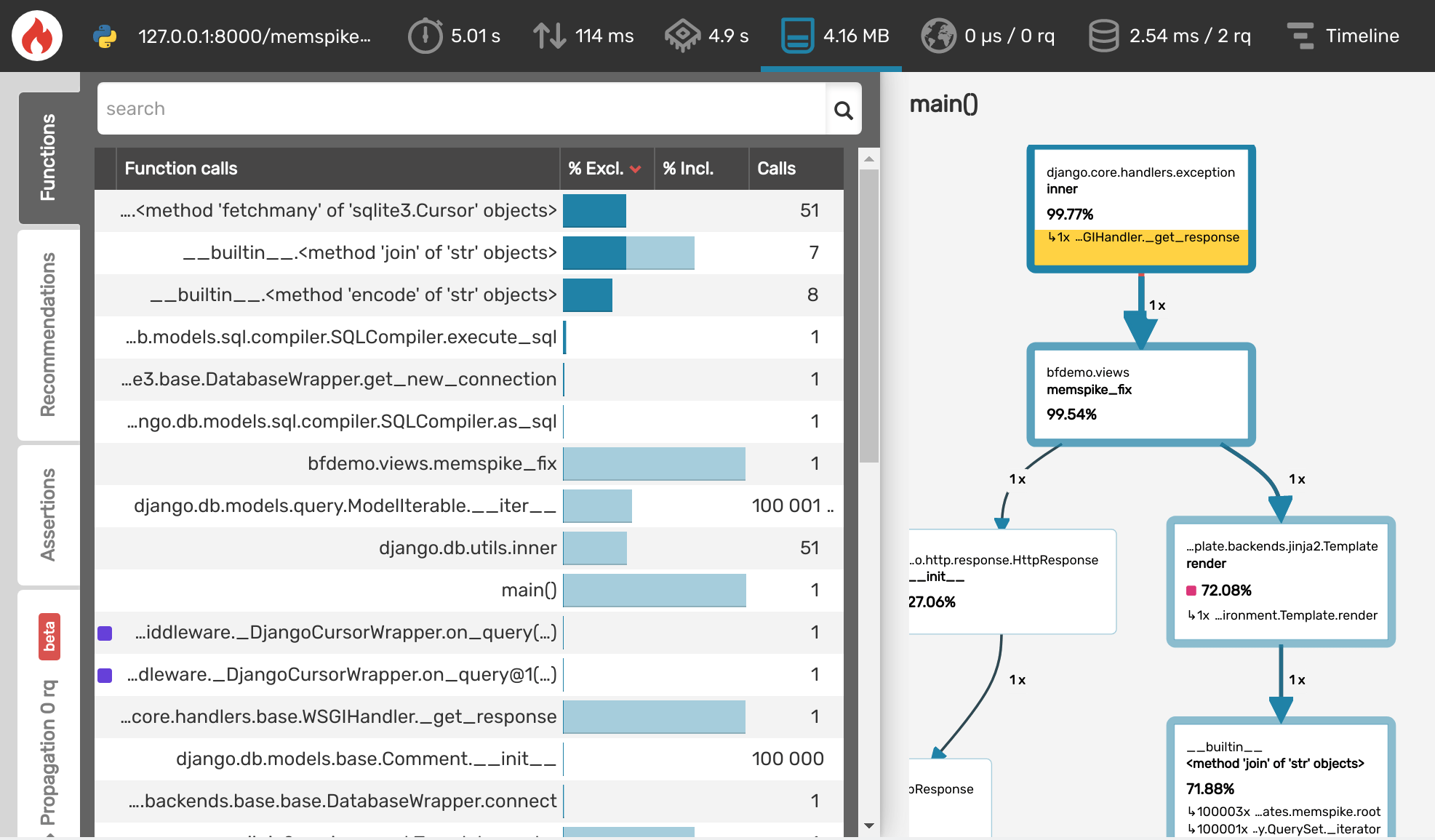 Python Memory Profiling with Blackfire | Blackfire.io Le Blog | Fire up your PHP Apps Performance