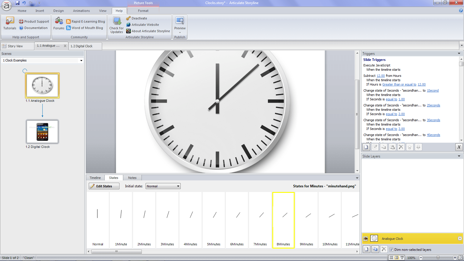 Building A Clock In Storyline Keypoint Learning Blog