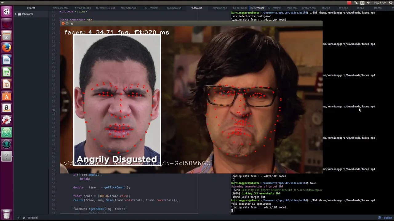 OpenCVで顔のランドマークを検出する『Facemark API』