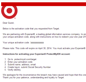 I got that e-mail from Target about my credit card; now what do I do ...
