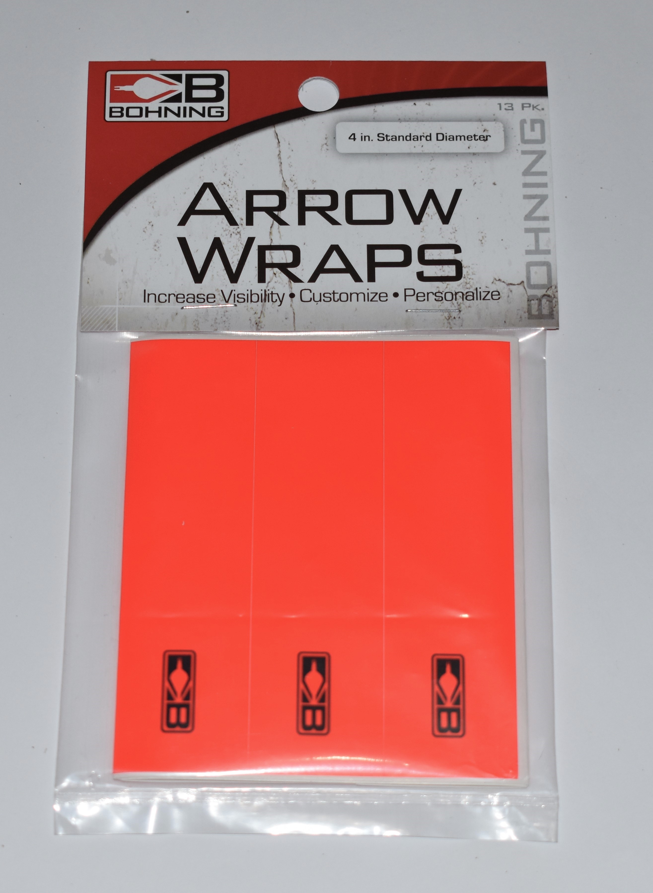 Bohning 4" Red Arrow Wraps Standard Diameter "Free Shipping" - Welcome