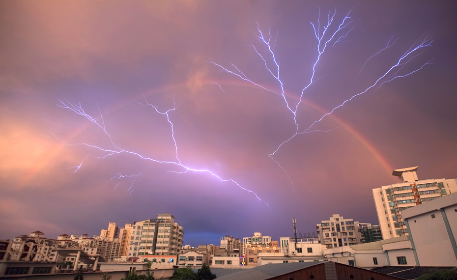 Lightning rainbow | allhomosapienswelcome