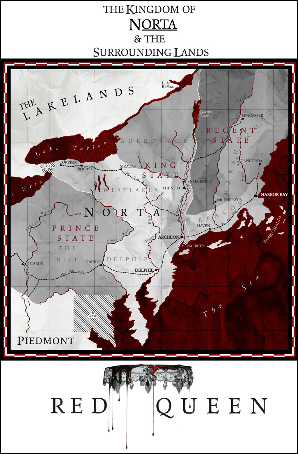 Red Queen's Kingdom of Norta map surfaces online - Bookstacked