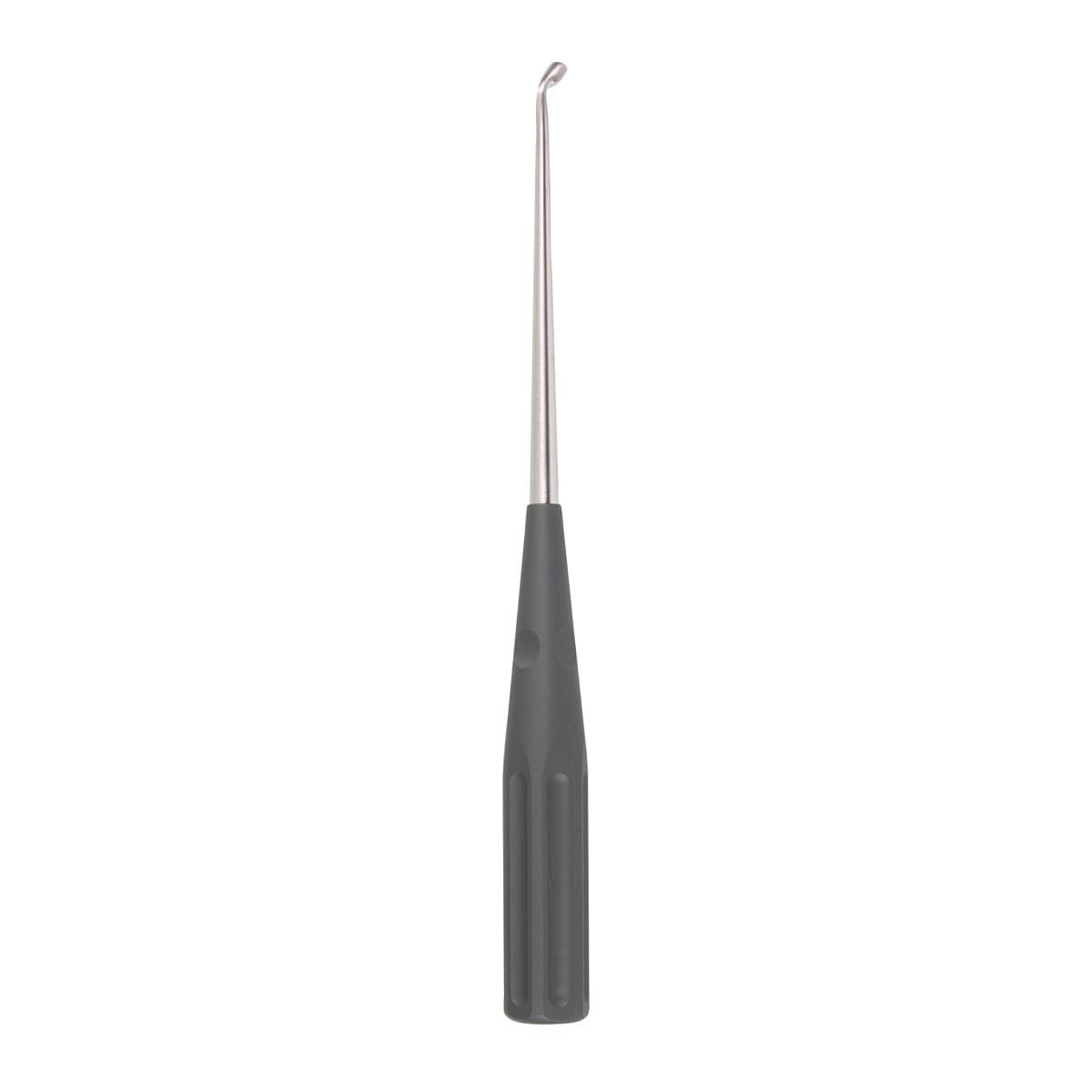 10" Color Cervical Curette - gray Angled Size 3 - BOSS Instruments
