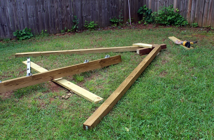 DIY Swing Set, Part 3: The Swing Set has SWINGS!