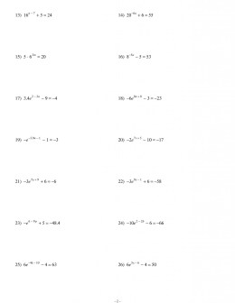 Logarithmic Equations Worksheet With Answers