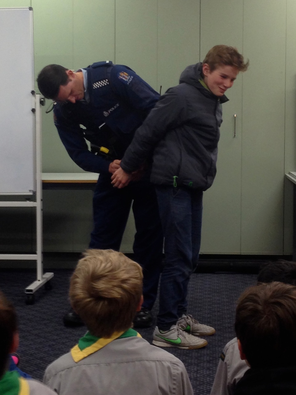 Scouts Visit Johnsonville Police Station | Brooklyn Scouts, Wellington