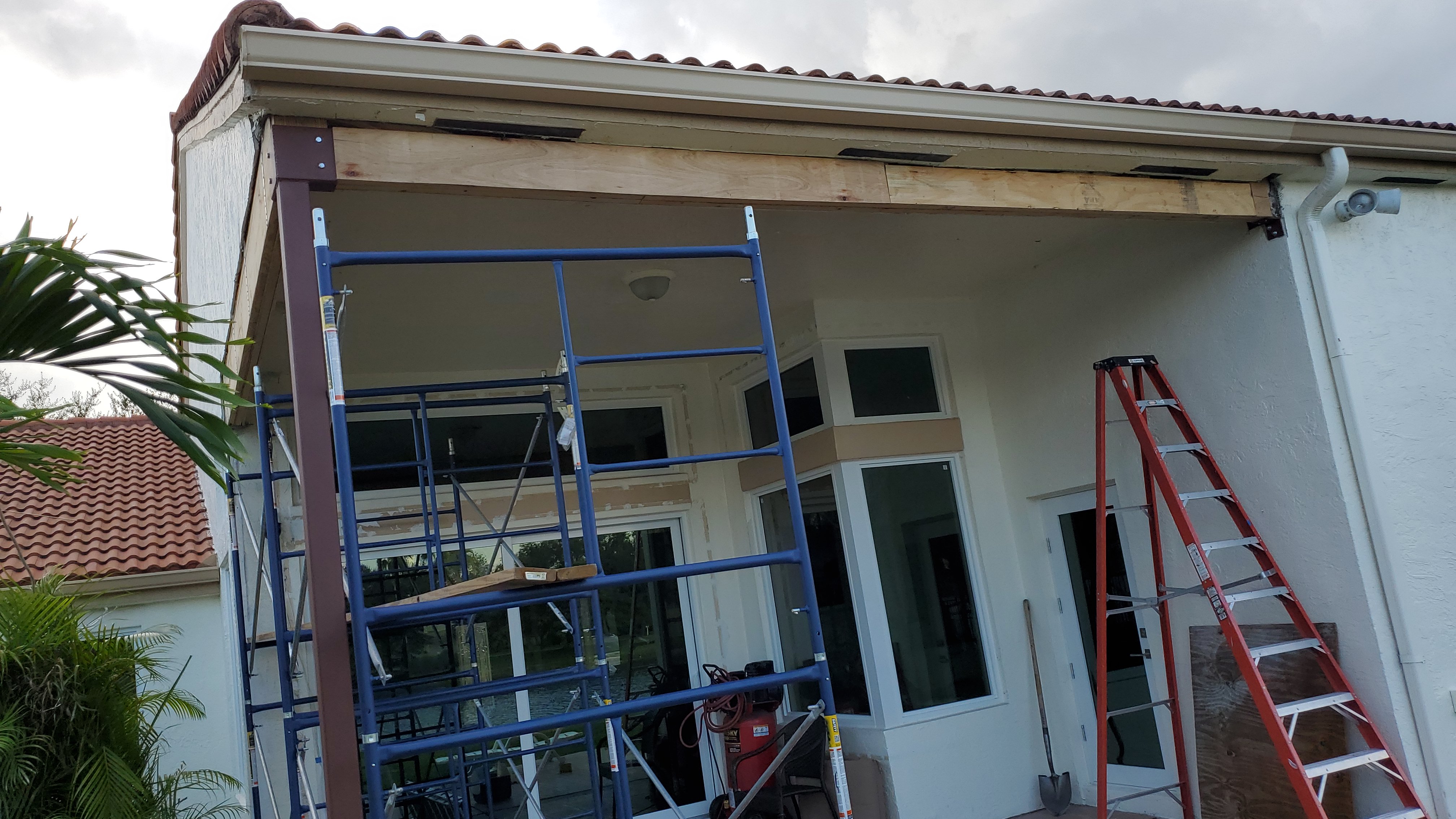 Girder Beam Column- After - Impact windows & doors | Screen Enclosures ...