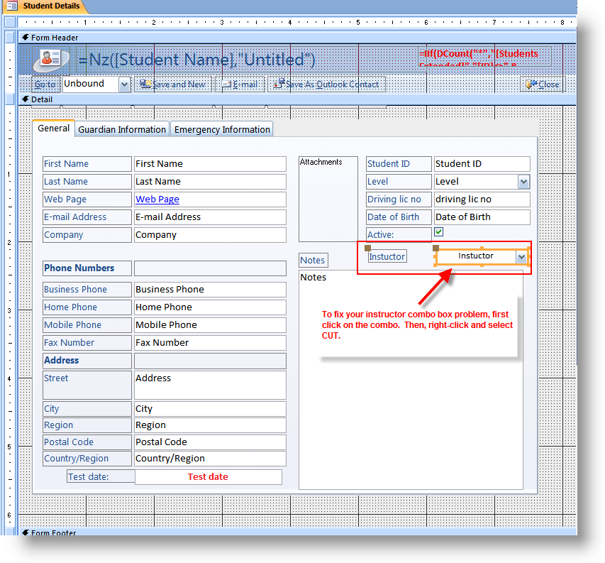 How to put controls on the tab control | BTAB Development